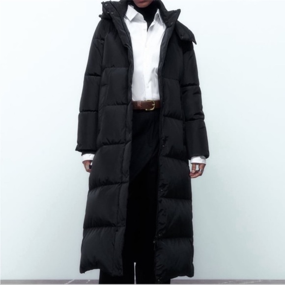 Zara | Jackets & Coats | Zara Water And Wind Protection Long Coat ...